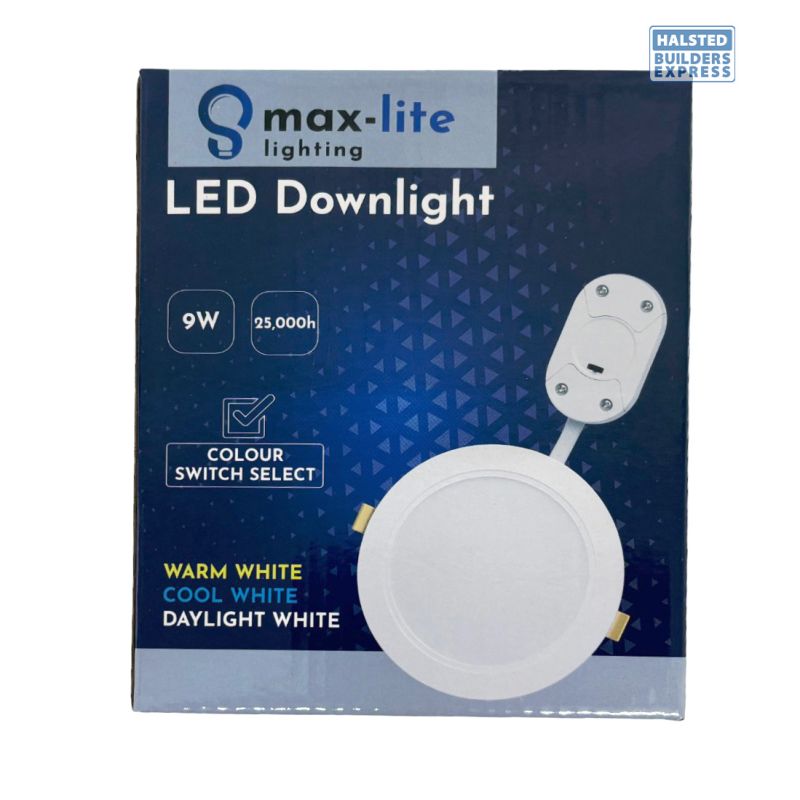 USD 6.11 - Maxlite LED Downlight 120mm 9W 720lm 3-way White | Building ...