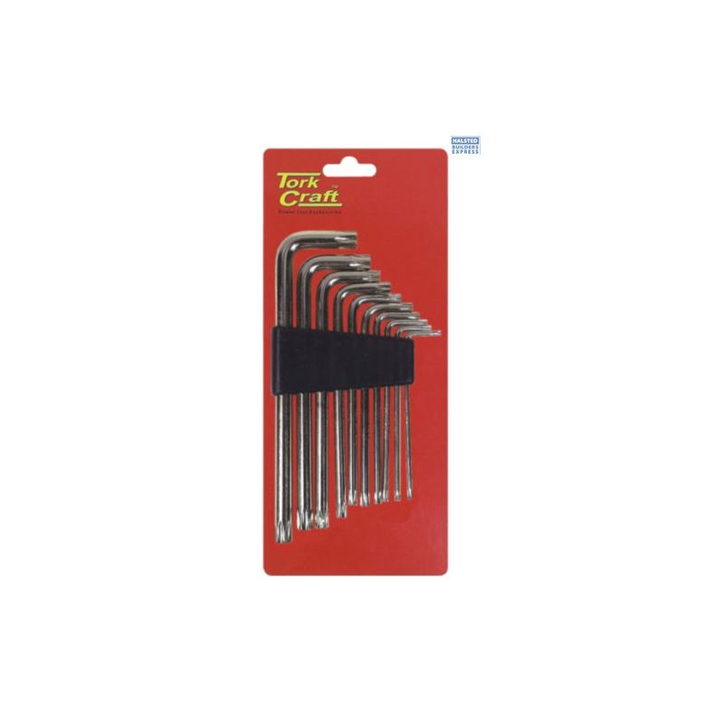 USD 8.26 - Tork Craft Torx Key Security Set 10pc T9-T50 CR-V | Building ...