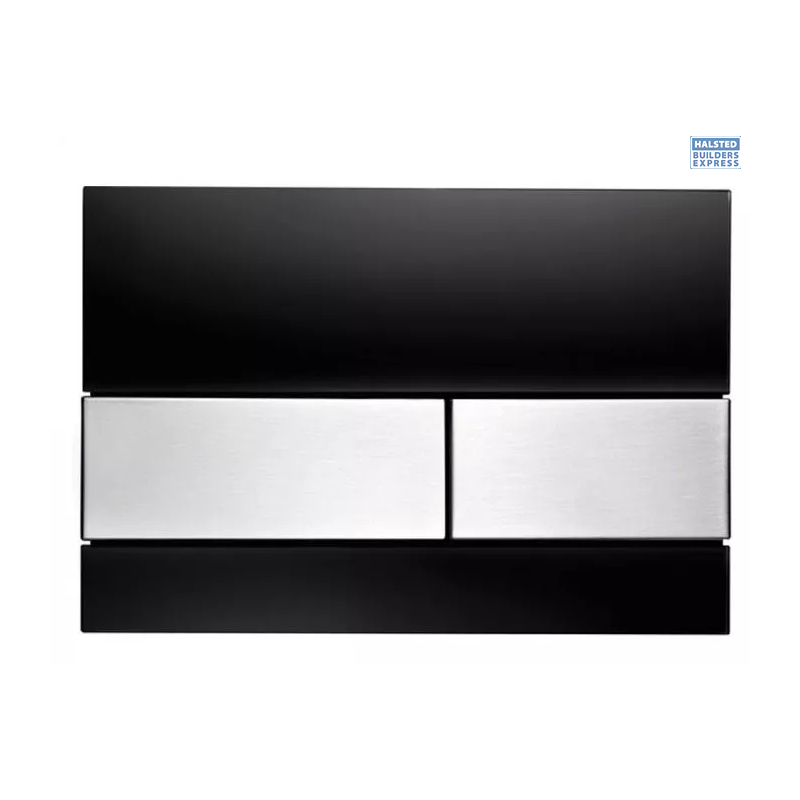 USD 51.75 - Tece Push Plate Square Glass Black 9240806 | Building material from Halsteds Msasa ...