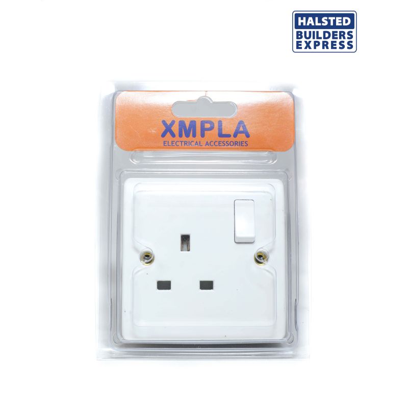 USD 2.73 - SWITCH Single Socket Outlet 13A Flush Curved | Building ...