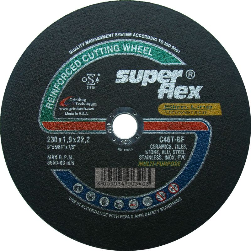 USD 3.34 - Superflex Cutting Disc Andorflex 230X1.9X22.2 Slimline ...