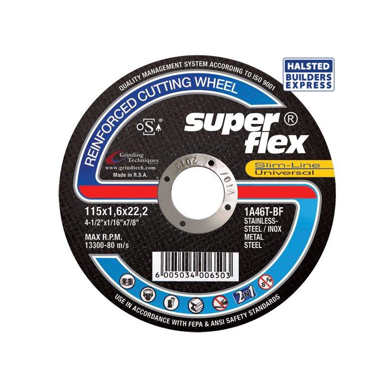 USD 1.43 - Superflex Cutting Disc G/P 115X1X22.2 Slimline | Building ...