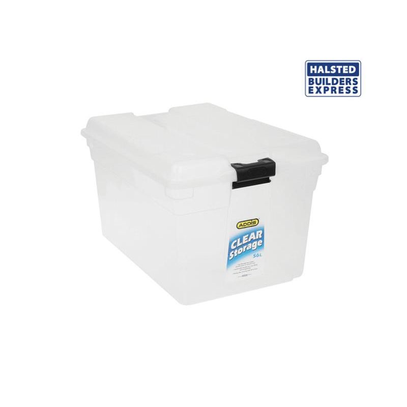 USD 22.51 - Addis Storage Box Clear 56L 98597 | Building material from ...