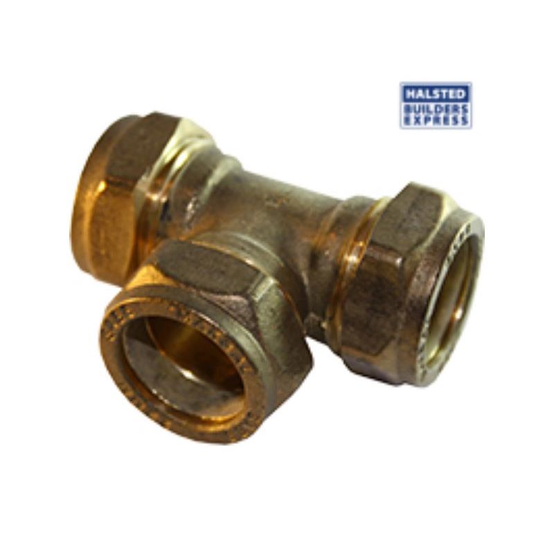USD 4.34 - Copper Compression Tee Equal C-C 22mm D12XS22 | Building ...