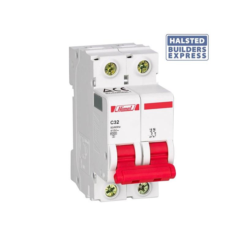 USD 1.85 - Himel MCB 2 Pole 20A 6kA HDB3WN2C20 | Building material from ...