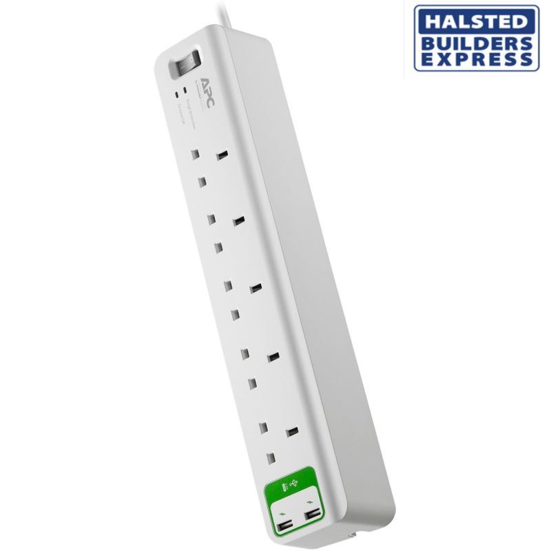 USD 68.13 - Apc Surge Protector 5 Way 13A USB Charging Ports | Building ...