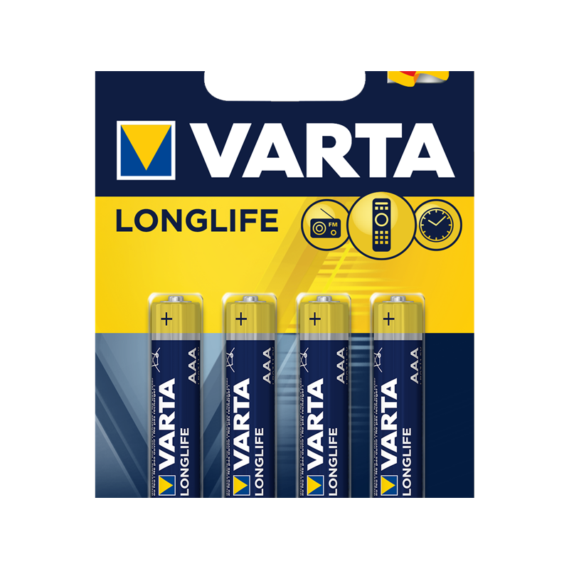 USD 3.24 - Varta Batteries Long Life AAA 4 pack | Building material ...