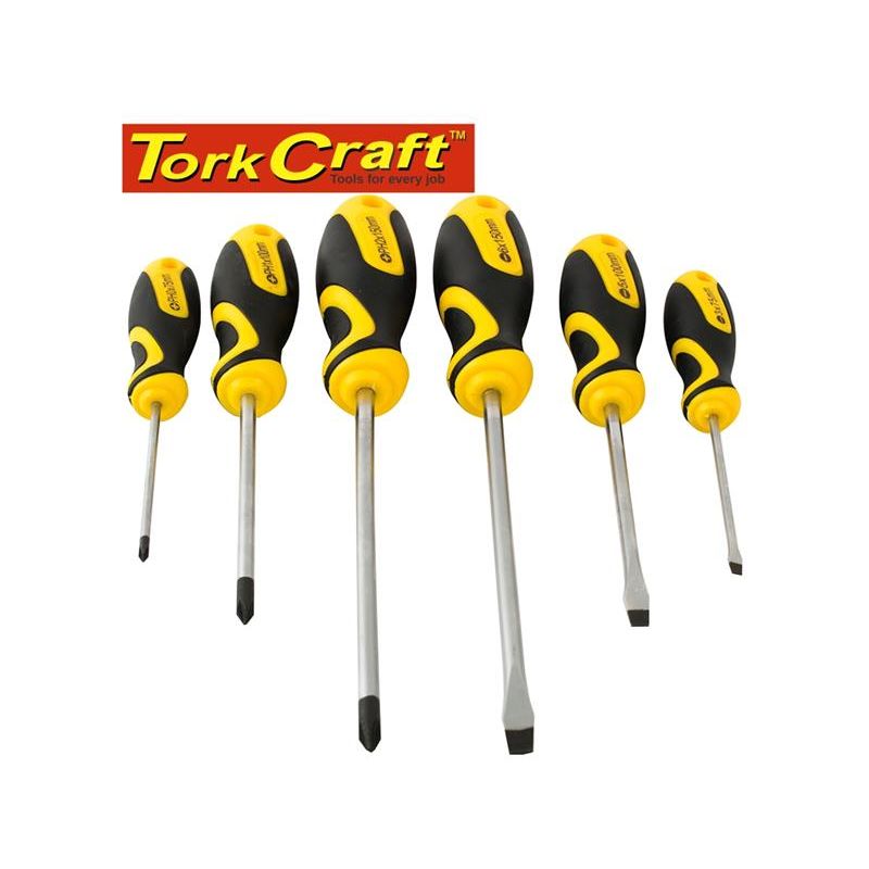 USD 14.71 - Tork Craft Screwdriver Set Wall Mount 6Pce | Building ...
