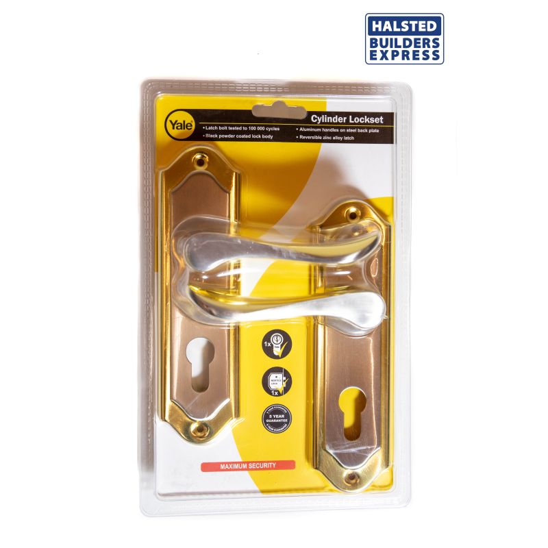 USD 36.59 - Yale Lockset Double Cylinder 15868-L11 SN/GP | Building ...