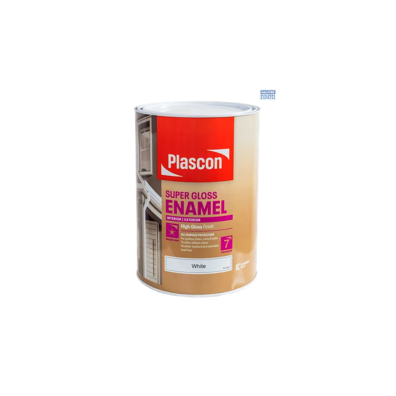 USD 37.39 - Plascon Enamel Doors and Trims White 5lt | Building ...