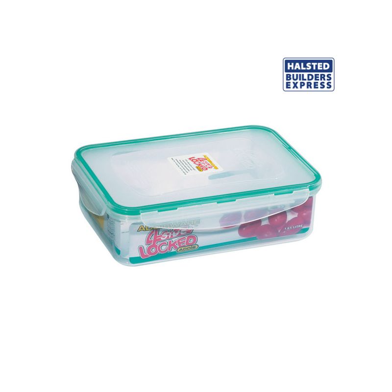 USD 5.82 - Addis Food Saver 4 Side Locked Rectangular 1.65L 9379 ...