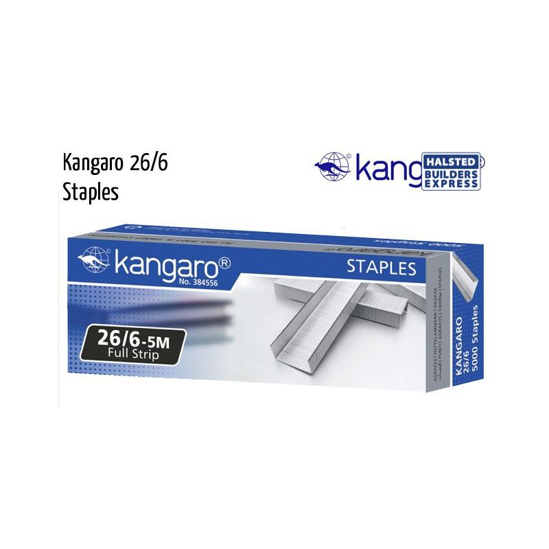 USD 1.25 - Kangaro Staple Pins 26/6 5000 | Building material from Halsteds Victoria Falls Zimbabwe