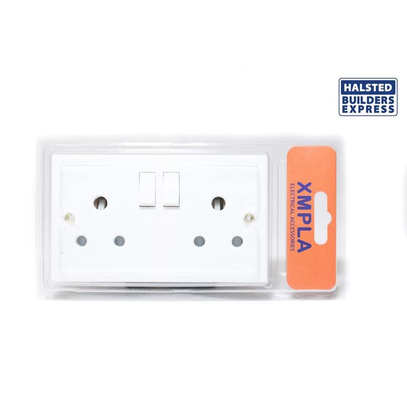 USD 5.06 - SWITCH Double Socket Outlet 15A Flush | Building material ...
