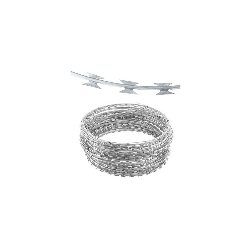 USD 21.59 - Razor Wire Concertina 10m BTC 500/450mm | Building material ...
