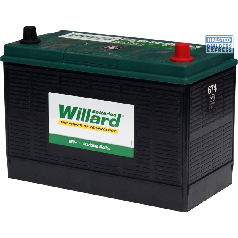 USD 142.37 - Willard Battery 674 | Building material from Halsteds ...