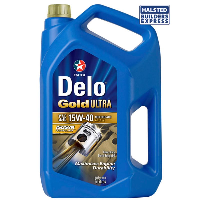 USD 24.35 - Caltex Delo Engine Oil Gold Ultra SAE 15w40 5L | Building ...