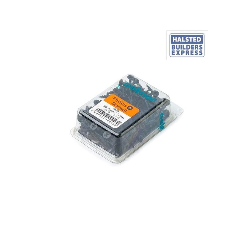 USD 2.90 - Gelmar Drywall Screws Phillips No. 6 3.5mm x 25mm 200 Pieces