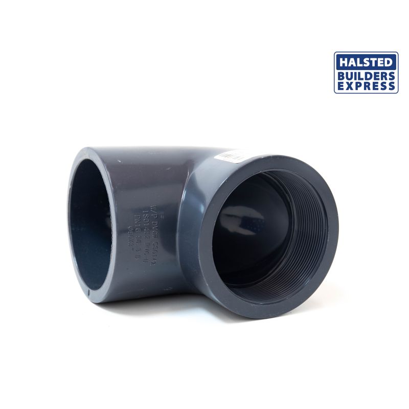 USD 5.91 - PVC PN16 Elbow Faucet Gifv 90mm x 3in | Building material from Halsteds Bulawayo Zimbabwe
