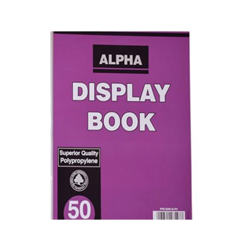 USD 3.91 - Donou Alpha Display Book Clear A4 50 Pocket | Building material from Halsteds ...
