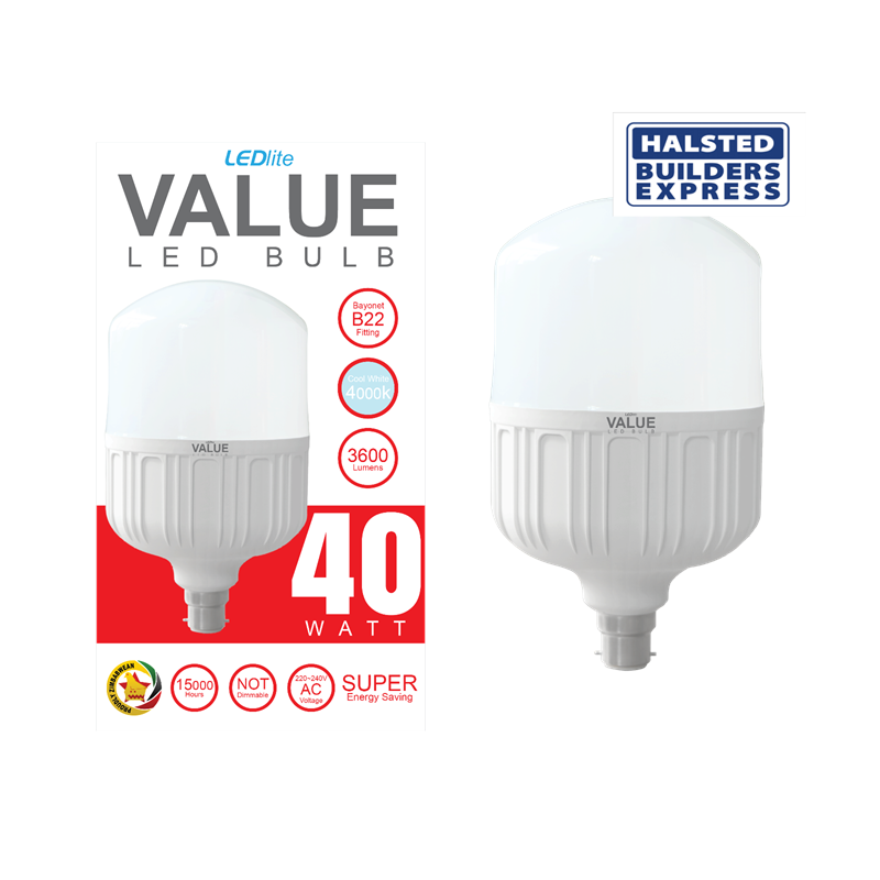 USD 10.80 - LEDlite Value Highbay Bulb T120 40W B22 CW 3600lm 4000K ...