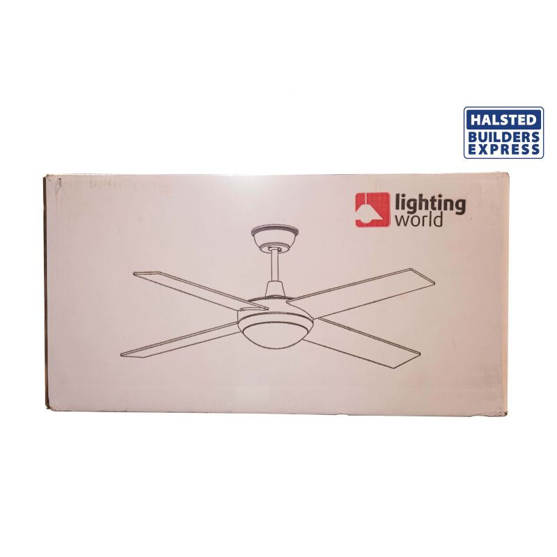 USD 295.00 - LW Lighting World Ceiling Fan 52in 4 Blade with Remote ...