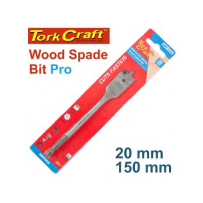 USD 2.32 - Tork Craft Wood Spade Bit Pro Series 20mm x 150mm | Building ...