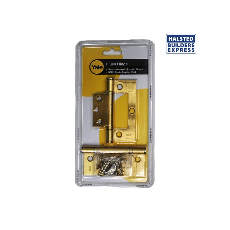 USD 11.79 - Yale Flush Hinge 100X70X2.5mm SS | Building material from ...