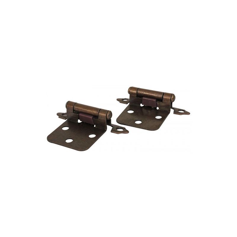 USD 1.53 - Gelmar Self Closing Hinge 3 Knuckle Antique Copper 8