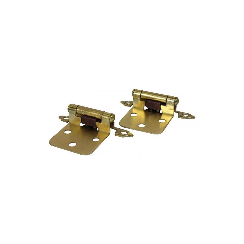 USD 1.81 - Gelmar Self Closing Hinge 3 Knuckle Brass Plated 10
