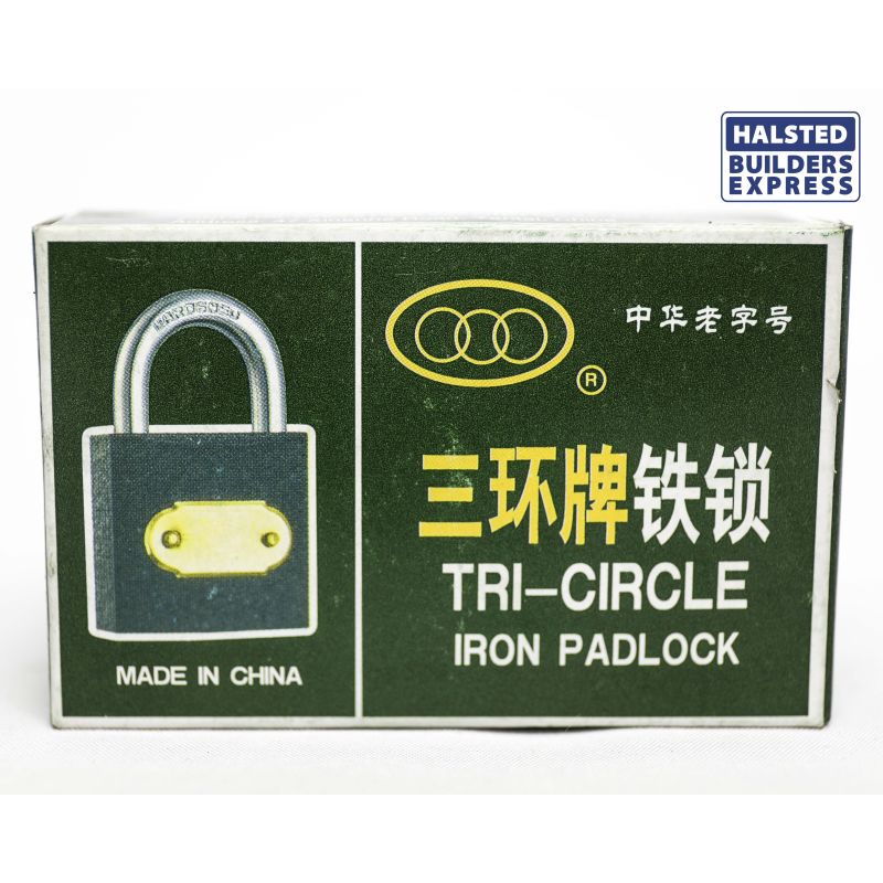 USD 3.44 - Tri Circle Padlock 50mm Iron C365/50MM