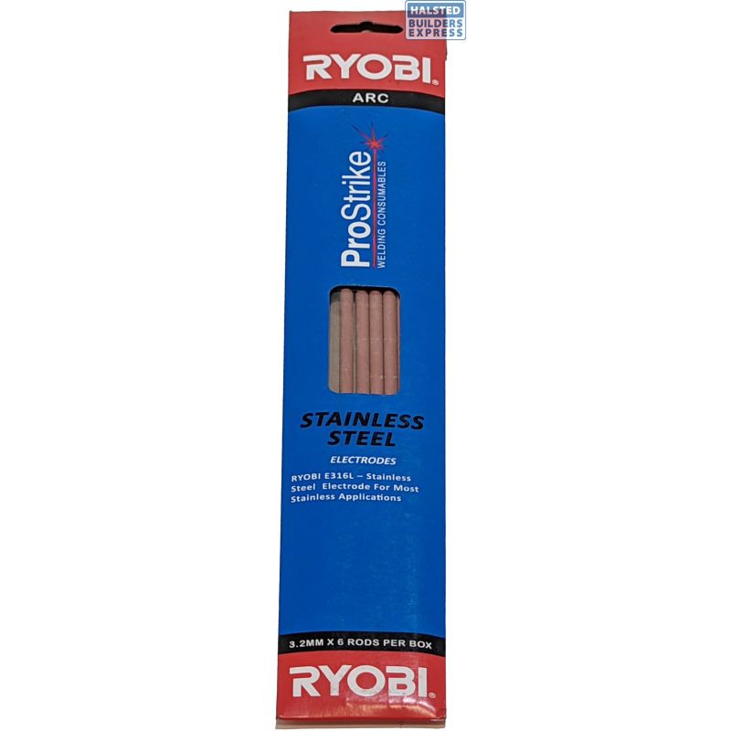 USD 6.03 - Ryobi Prostrike Welding Rod Stainless Steel 3.2mm x 6 rod ...