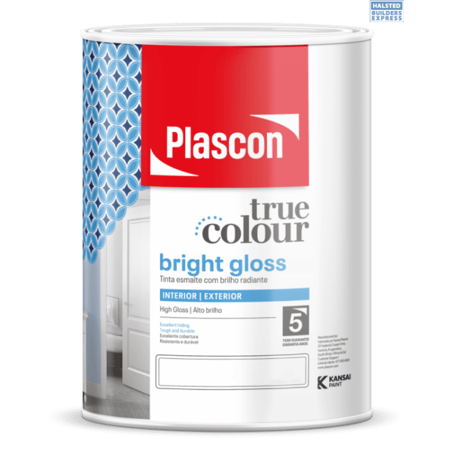 USD 24.38 - Plascon True Colour Gloss Enamel White 5lt | Building ...