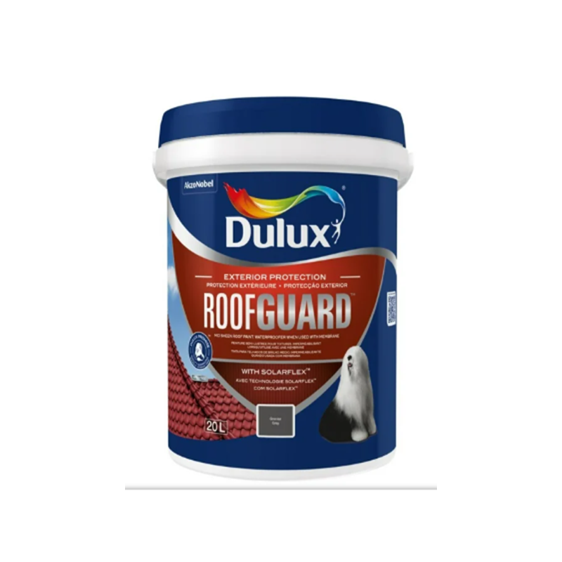 USD 146.02 - Dulux Roofguard Grecian Grey 20L 174-3771-313 | Building ...