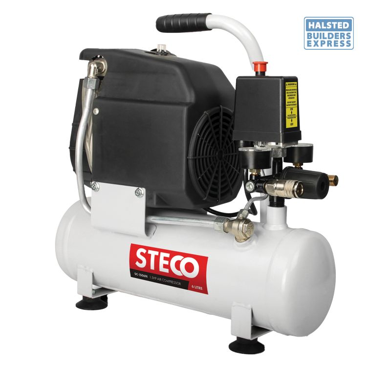USD 150.02 - Steco by Ryobi Compressor 6L 1.5HP Portable Oil-Free ...