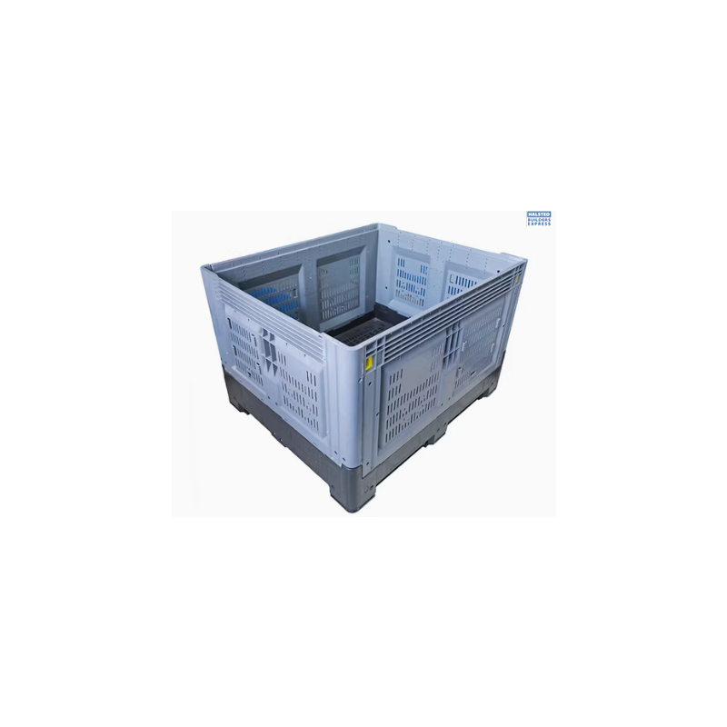 USD 159.71 - HDPE Plastic Collapsible Crates Gray HT20200401 | Building ...