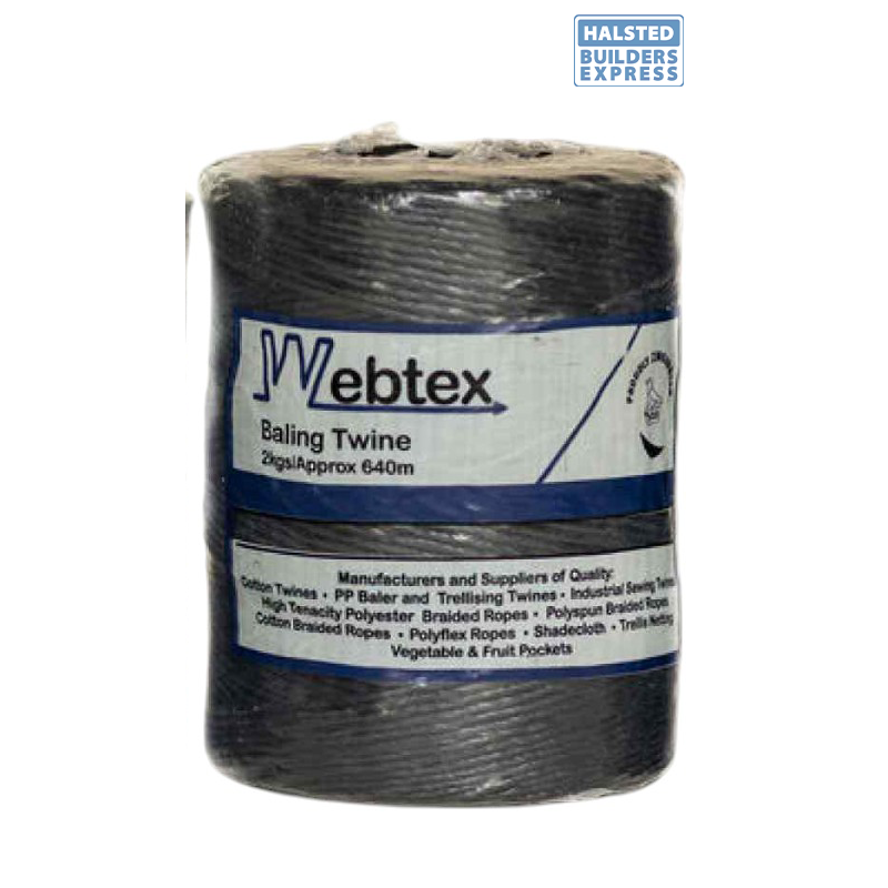 USD 13.16 - Webtex Baler Twine Black 640m 2kg | Building material from Halsteds Mutare Zimbabwe